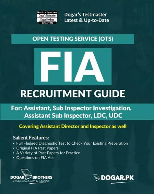 FIA Recruitment Guide 2021 for Assistant, Sub Inspector, ASI, UDC, LDC ...